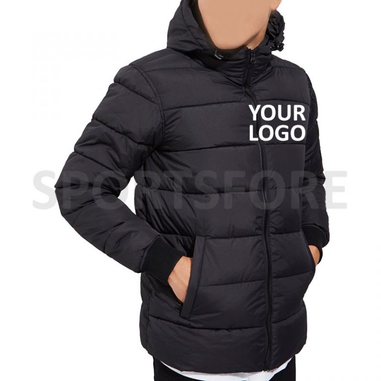 Mens Puffer Jacket With Hood Custom