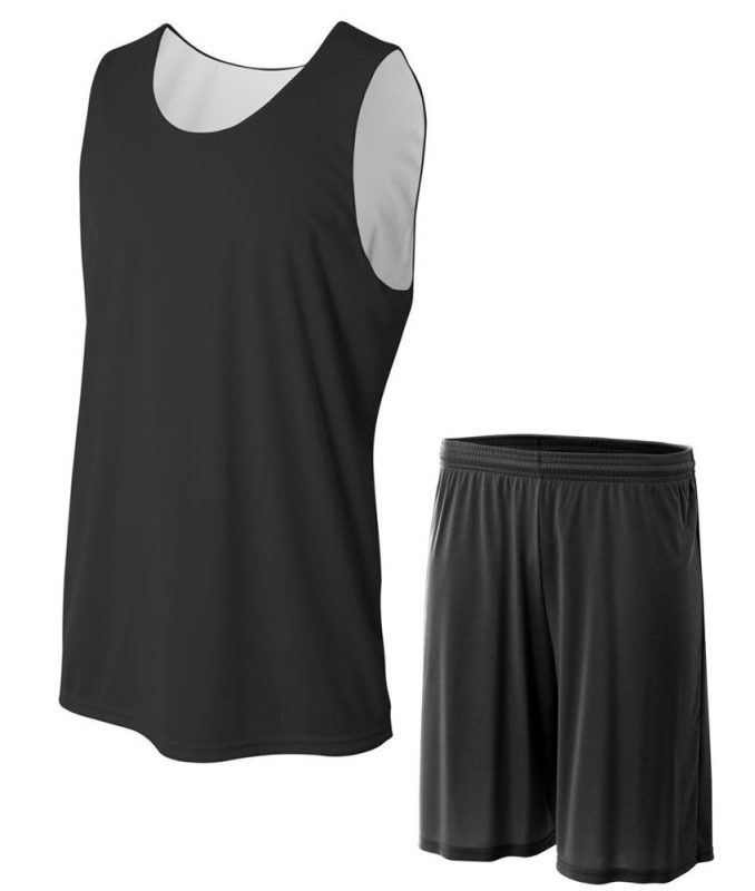 Custom reversible basketball jersey uniform set